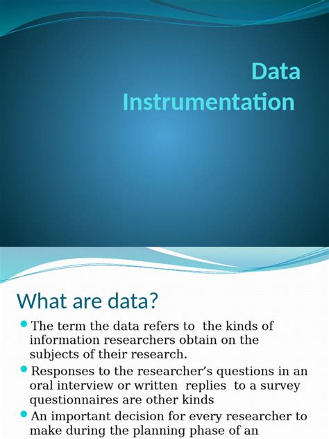 Datainstruments Pdf Cognition