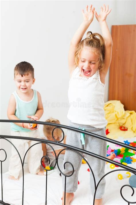 Sisters And Brother Having Fun Stock Image Image Of Girl Together