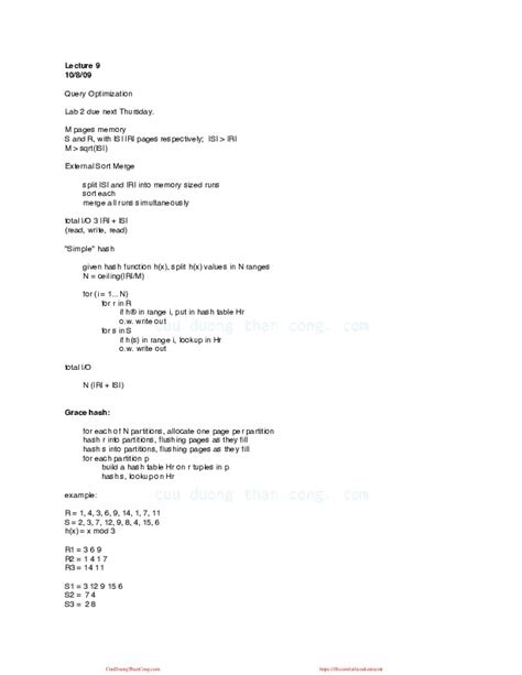 Pdf Cơ Sở Dữ Liệu Ocwmitedu Carlo A Curino Mit6830f10lec09