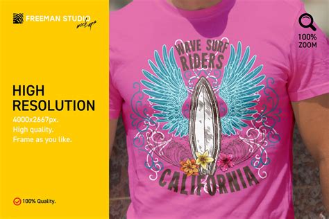 20 موکاپ تیشرت موج سوار کد محصول 159104