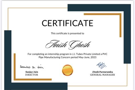 anish ghosh on linkedin i have successfully completed an internship in