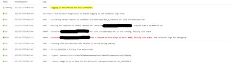 nestjs deployed to azure linux web app wont start stack overflow