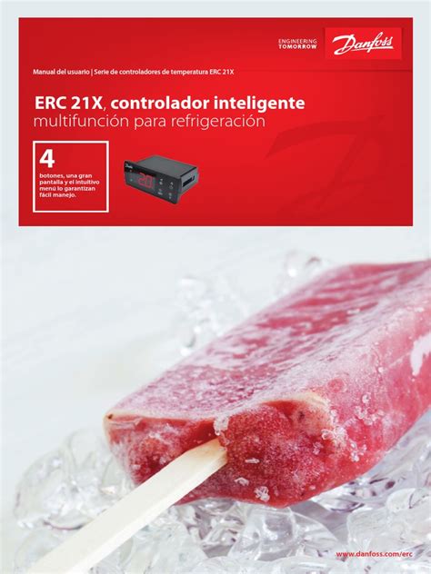 Controlador Inteligente De Temperatura Serie Erc 21x Danfoss Manual