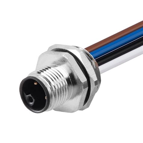 แผงขั้วต่อสายไฟแบบ M12 L Code พร้อมสายไฟ Amissiontech Co Ltd Amsone