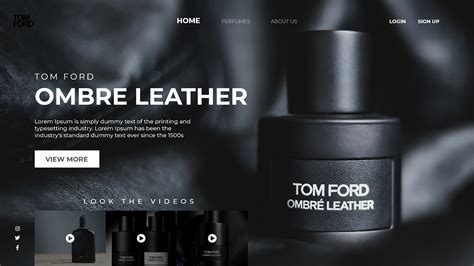 Perfume Web Site Design UI UX Design Behance