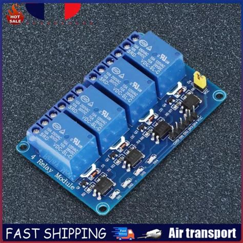 relay module led indicator relay interface board with optocoupler 4