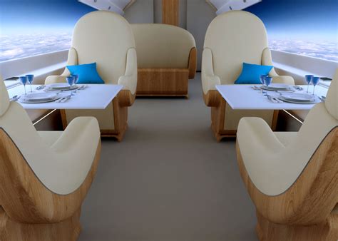 Windowless Supersonic Private Jet With Live Streaming Screens