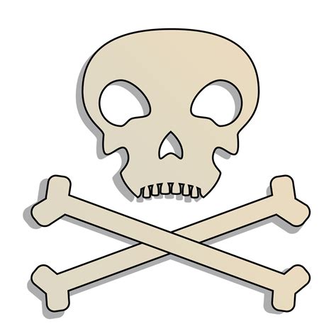 Scull And Crossbones Simbol Or Icon 11407693 Vector Art At Vecteezy
