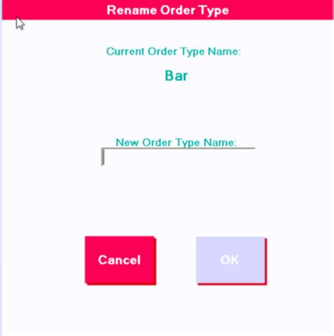 creating new order types hungerrush