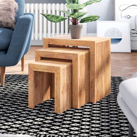 Natur Pur 3 Piece Nest Of Tables And Reviews Uk
