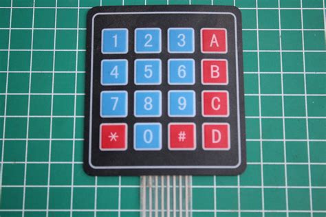 4x4 matrix membrane keypad using arduino nano 4 steps instructables