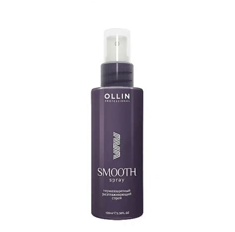 Спрей-блеск для волос Ollin Professional термозащитный smooth sprey ...