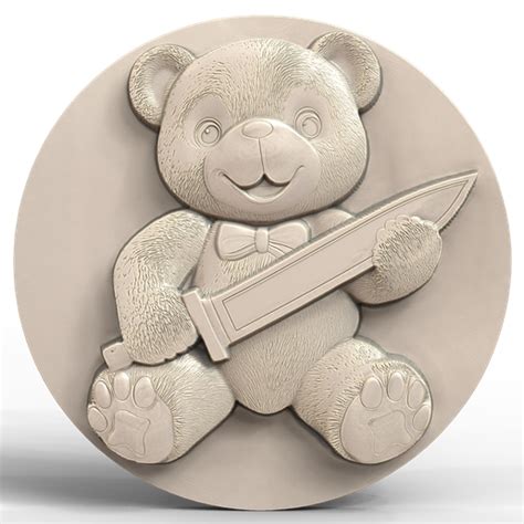 Stl File 3d Model Stl File For Cnc Router Laser And 3d Printer Teddy Bear