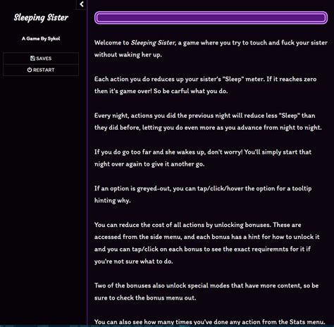 Sleeping Sister [completed] Nsfw Android Games