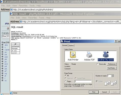 sql execution from phpmyadmin interface and printing driver starting download scientific diagram