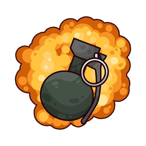 Illustration Of Great Grenade Explosion 49791082 Vector Art At Vecteezy