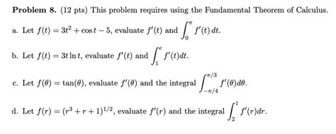 Solved Problem 8 12 Pts This Problem Requires Using The Chegg Com