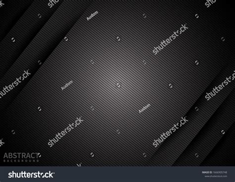 Abstract Black Paper Background Diagonal Overlapping Stock Vector