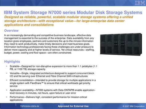PPT IBM System Storage N Series Modular Disk Storage Systems PowerPoint Presentation ID