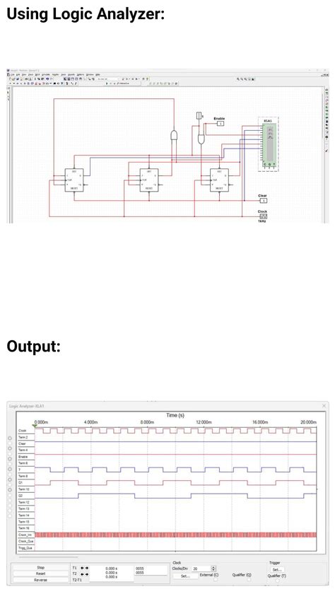 Solved In Multisim Draw And Simulate The 3 Bit Binary Counter That