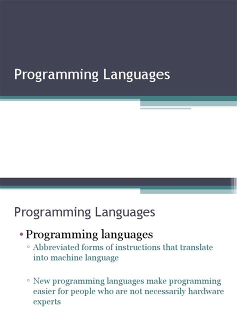 Pdf Programming Language Comp Sci Dokumentips