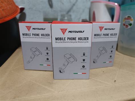 Motowolf V3 Cellphone Holder(Mirror Type), Motorbikes, Motorbike Parts ...