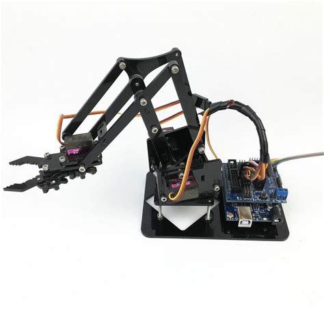 SG MG S DOF Unassembly Acrylic Mechanical Arm Steam Robot Manipulator Claw For Arduino