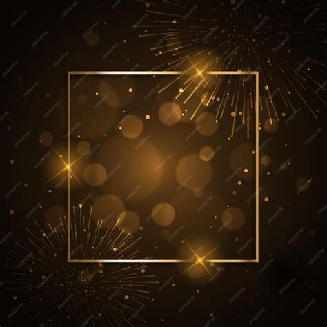 Un Fondo Dorado Con Un Marco Dorado Y Un Fondo Dordo Con Chispas