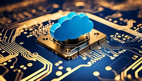 Blue Cloud Hovering Over Circuit Board Premium Ai Generated Image