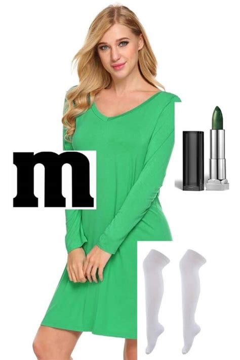 How To Make A Green Mandm Halloween Costume The Crafty Blog Stalker