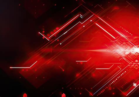 Premium Ai Image Abstract Red Technology Background Vector Illustration