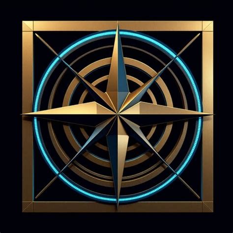 Free Glowing Compass Design Image Compass Navigation Minimal