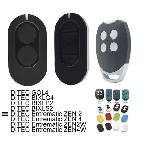 For Ditec Entrematic Zen 4 Button Compatible Remote Control Buy Ditec