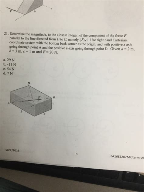 Solved Determine The Magnitude To The Closest Integer Of