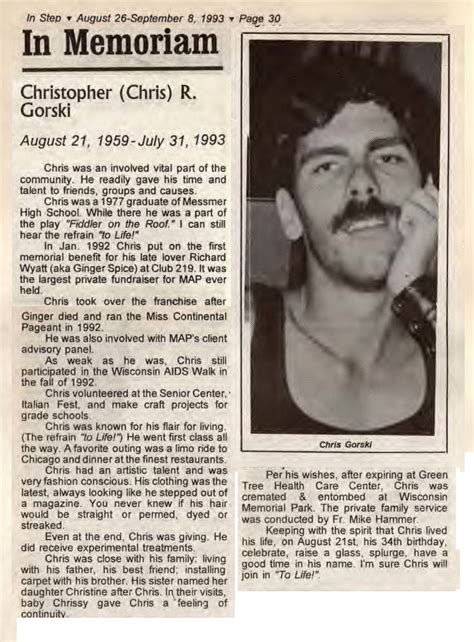 Ginger Spice Bio People In The History Of Gay And Lesbian Life Wisconsin