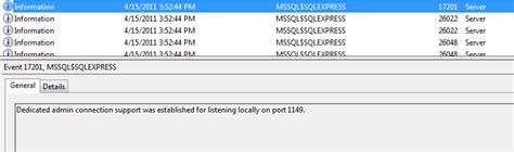 Habilitar Dac Dedicated Administrative Connection En Sql Server