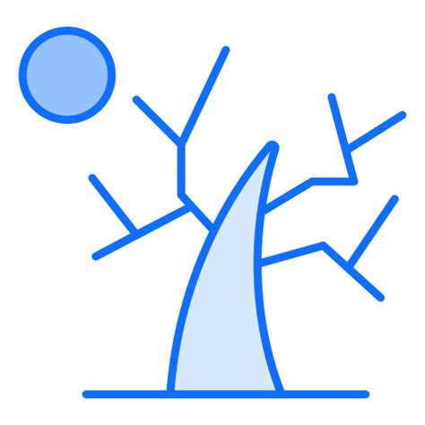 Desertification Generic Blue Icon