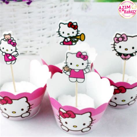 Hello Kitty Cupcake Wrappers Hello Kitty Cupcake Toppers
