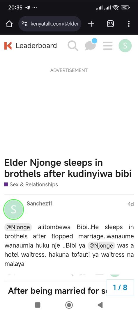 Hii Poko Ugandan Ilienda Wapi Ilikua Inasimama River Road Sex Relationships Kenya Talk