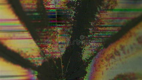 Crackled Lcd Broken Monitor Center Glitch Blur Stock Video Video Of Broken Electronic 361115445