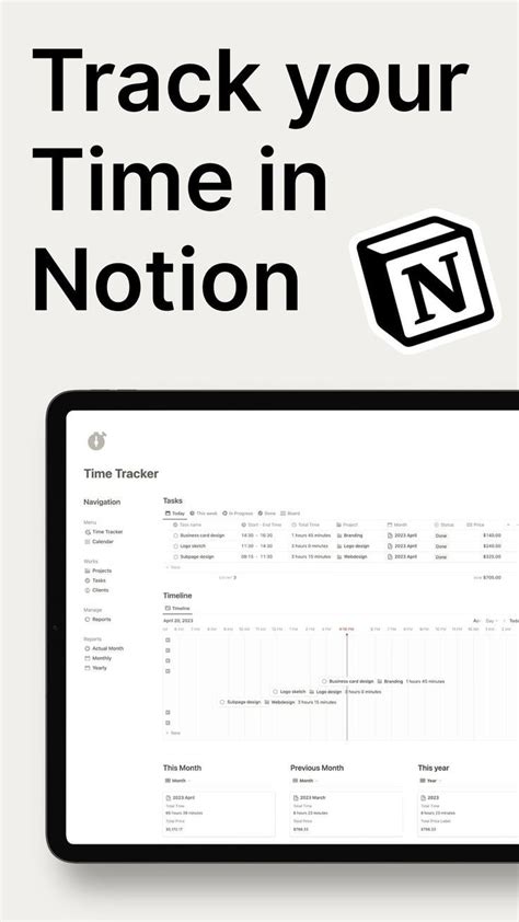 Notion Time Tracker Templates In 2024 Time Tracker Notions Logo
