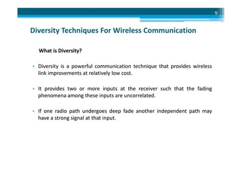 Diversity Techniques In Wireless Communication Pdf Computer