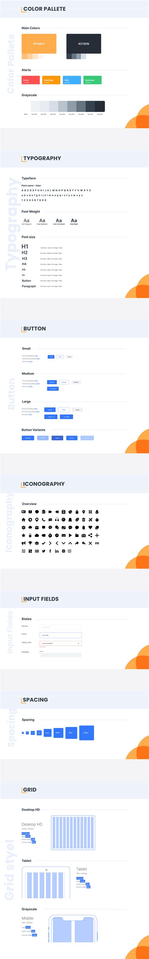 Ui Style Guide On Behance