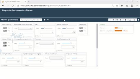 using the adaptive questionnaire bayesialab