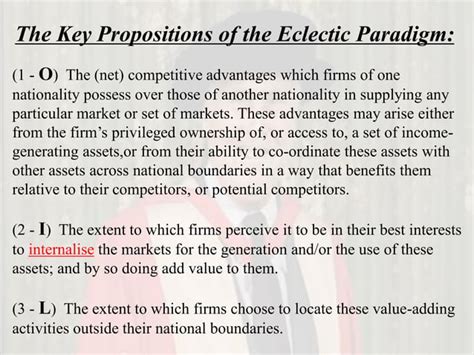 Eclectic Paradigm Dunning Pdf Business Accounting And Finance Business