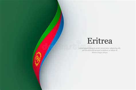Eritrea Flag Waving In The Wind Flag Of Eritrea Images Stock Illustration Illustration Of