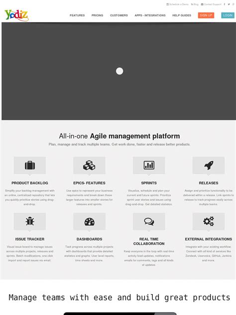Yodiz Agile Project Management Software Bpi The Destination For Everything Process Related