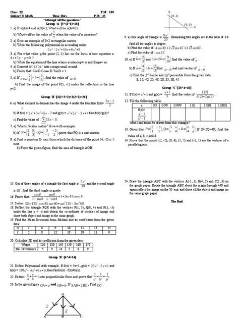 class 9 opt math pdf triangle trigonometric functions