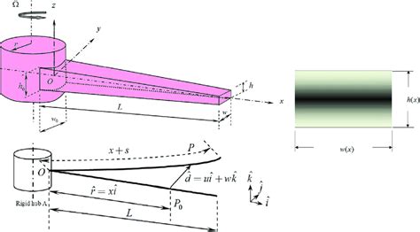 Configuration Of The Functionally Graded Double Tapered Rotating Beam Download Scientific Diagram