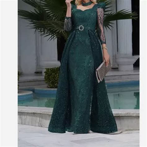 خرید و قیمت لباس مجلسی زنانه بلند گیپور شاین فرمالیته نامزدی عقد طرح